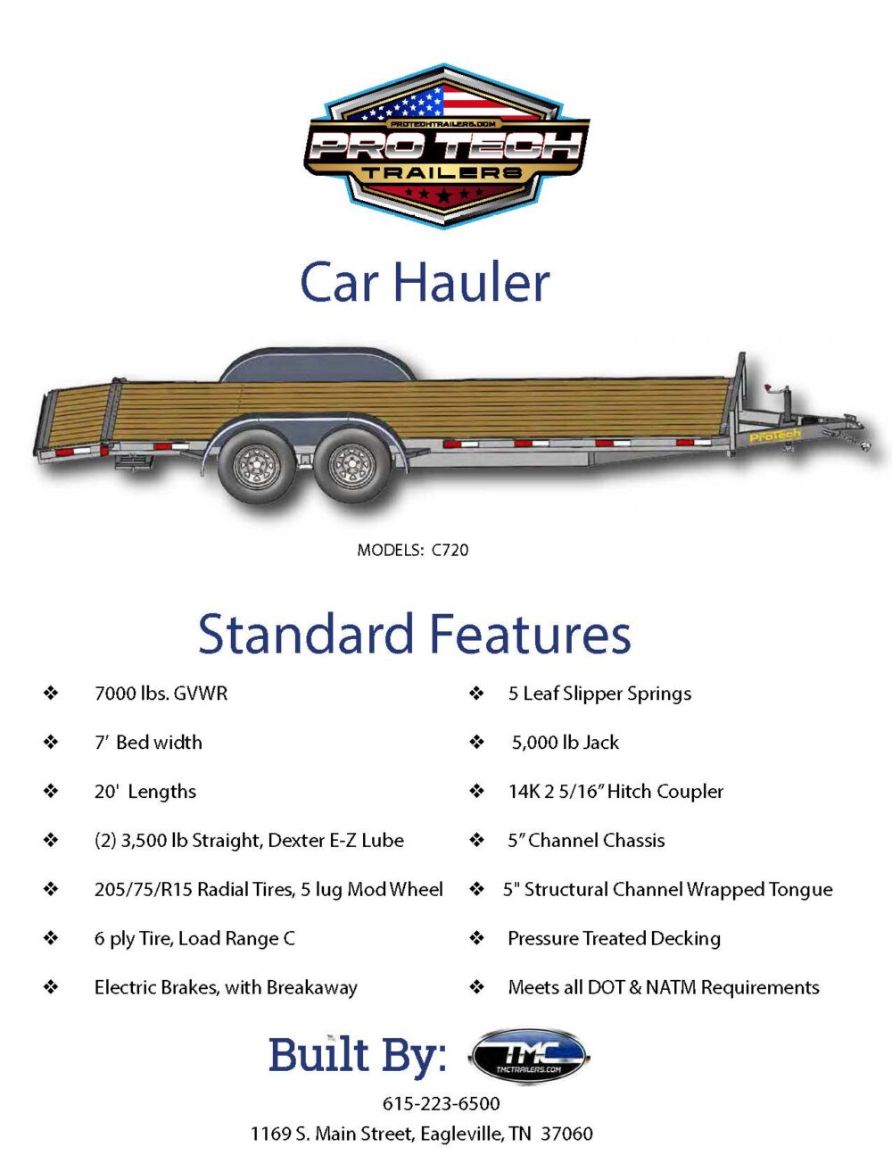 ProTech 20’TD Car Hauler Trailer | RTO Simple